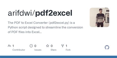 GitHub Arifdwi Pdf Excel The PDF To Excel Converter Pdf Excel Py Is A Python Script