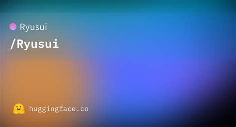 Ryusui Ryusui · Hugging Face