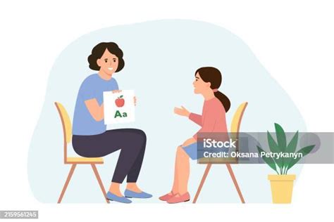 영어 선생님이 소년에게 알파벳 카드를 보여주고 있다 아이에게 영어의 규칙을 이해하기 쉬운 방식으로 설명하는 여성 외국어 어휘와 문법을 공부합니다 평면 벡터 그림 개인 지도