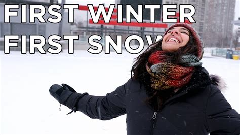 My First Snow In Canada Youtube
