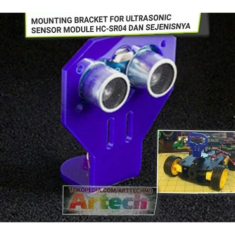 jual mounting bracket untuk module sensor ultrasonic tipe hc sr04