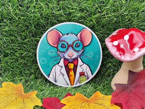 Rat Sticker Rat Doctor Sticker Cute Rat Sticker Rodent Etsy