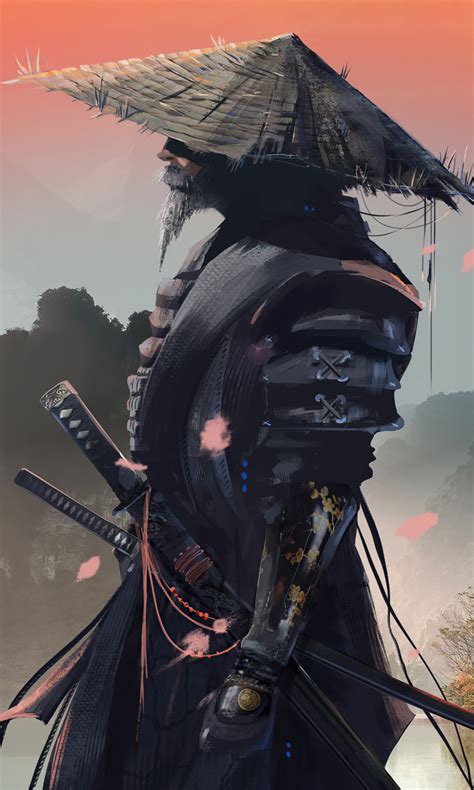 Fantasy Samurai Warrior 1200x2000 Phone Hd Wallpaper