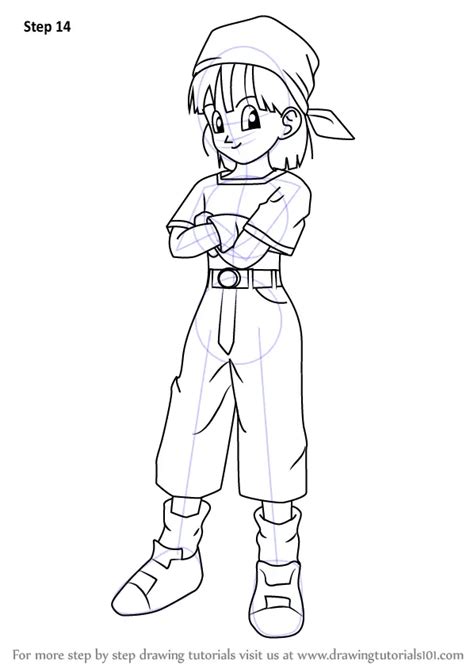 How To Draw Pan From Dragon Ball Z Dragon Ball Z Step By Step DrawingTutorials Com