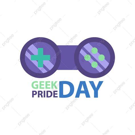Geek Pride Day With Modern Illustration Vector Joystick Design Geek Pride Day Geek Game PNG