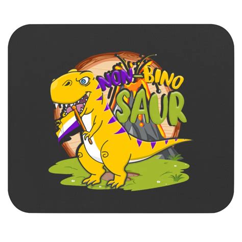 Dino Non Binary Saur Dinosaur Pride Flag Nonbinary Transgender Mouse