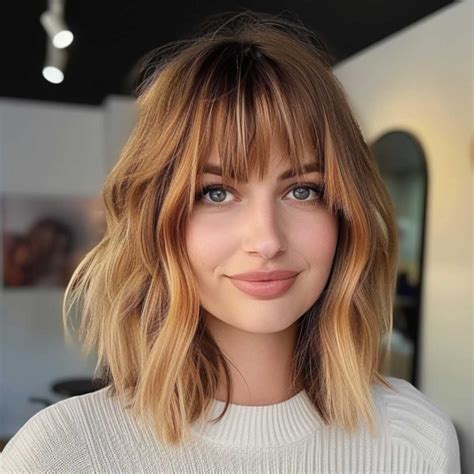 Trendy Choppy Bob With Bangs For A Modern Beachy Style