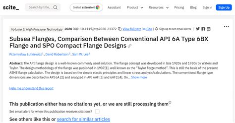 Subsea Flanges Comparison Between Conventional Api 6a Type 6bx Flange