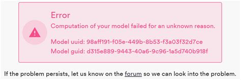 Computation Of Your Model Failed For An Unknown Reason Shapediver