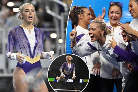 Olivia Dunne Celebrates Lsu Advancing To The Ncaa Championship ‘ring