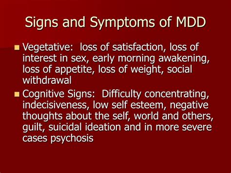 Ppt Major Depressive Disorder Powerpoint Presentation Free Download