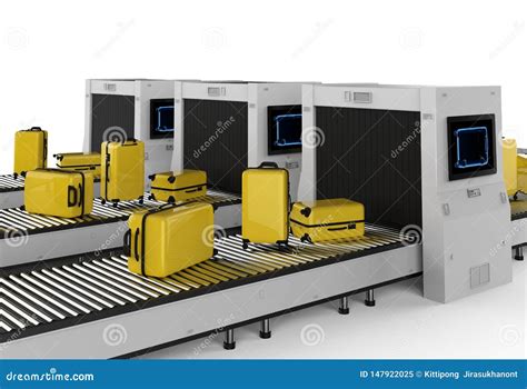 Luggages Scan Machine Stock Image Image Of Screen System 147922025