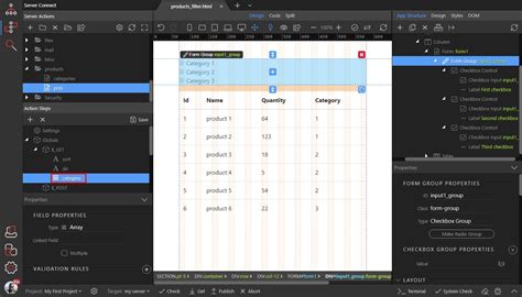 Wappler Documentation Filtering Database Query With Multiple Checkboxes