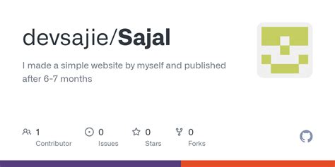 GitHub Devsajie Sajal I Made A Simple Website By Myself And