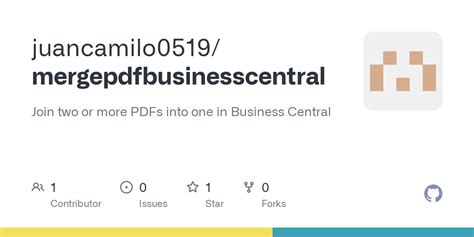 GitHub Juancamilo Mergepdfbusinesscentral Join Two Or More PDFs Into One In Business Central
