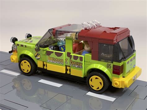 Lego Moc Jurassic Park Ford Explorer Minifigure Friendly By
