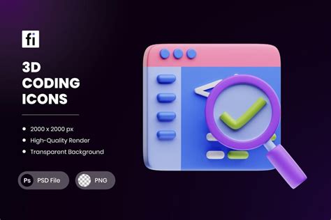 Premium Psd 3d Illustration Coding Test