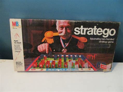 Vintage Retro 1977 Stratego The Classic Game Of Battlefield Strategy