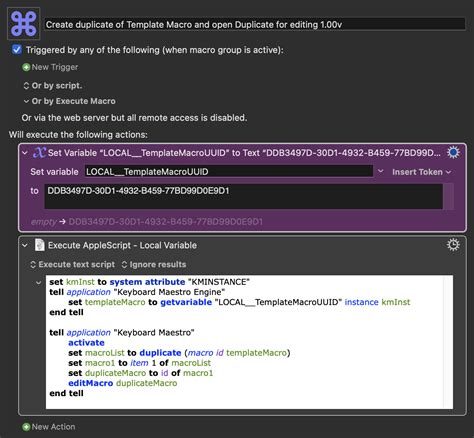 How To Modify An Applescript From Edit Macro A Template Macro To Edit