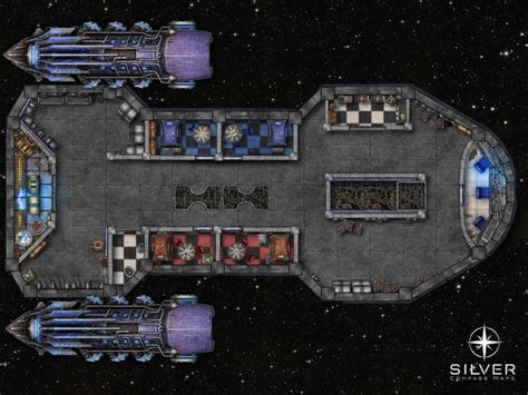 Spaceship Battlemap R Starfinder Rpg