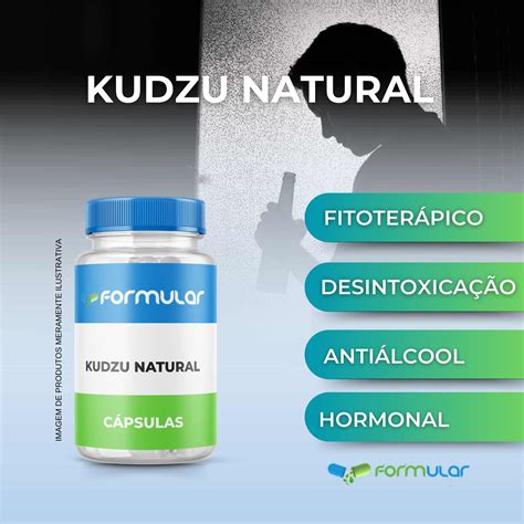 Remédio para Parar de Beber Cápsulas Kudzu Natural 300mg Anti Alcool