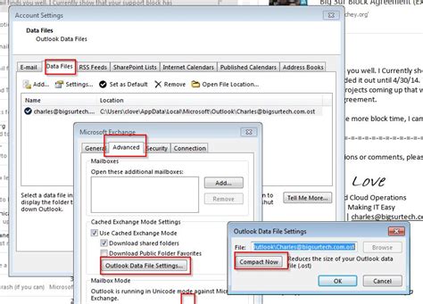 Big Sur Tip How To Compact Your Outlook Datafile Big Sur Technologies