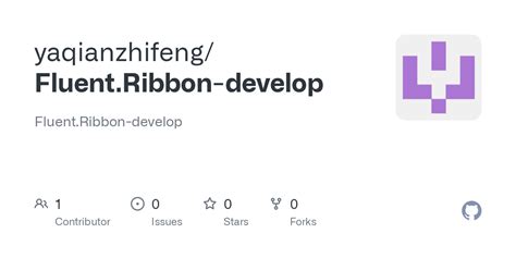 Github Yaqianzhifengfluentribbon Develop Fluentribbon Develop
