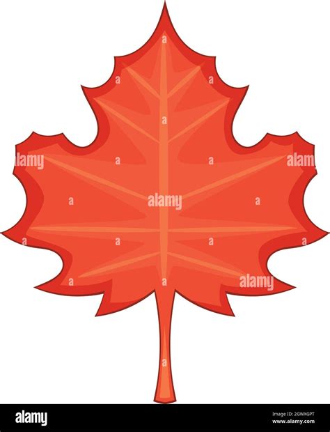 Maple Leaf Icon Cartoon Style Stock Vector Image And Art Alamy