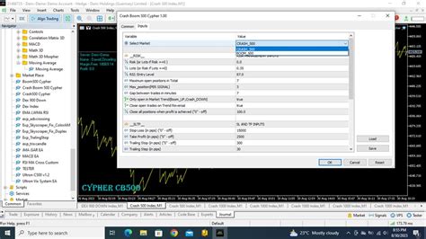 Buy The Crash Boom500 Cypher Trading Robot Expert Advisor For