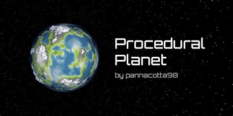 Github Pannacotta98procedural Planet Web Based Real Time Generation