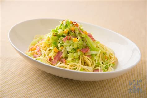 簡単！キャベツの彩りパスタのレシピ・作り方・献立｜レシピ大百科（レシピ・料理）｜【味の素パーク】 スパゲッティやキャベツを使った料理