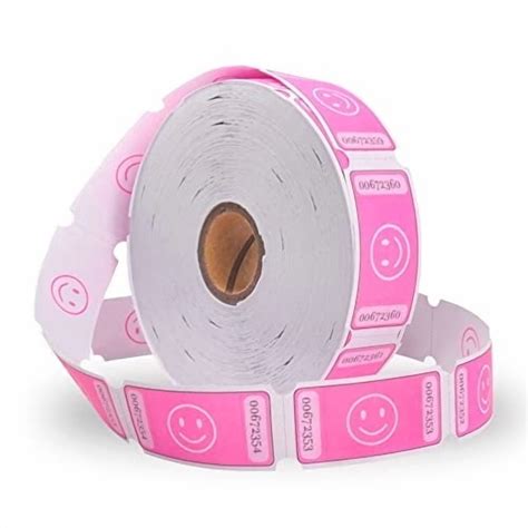 L Liked Smile Raffle Tickets Roll Each Tickets 1x2 For Events