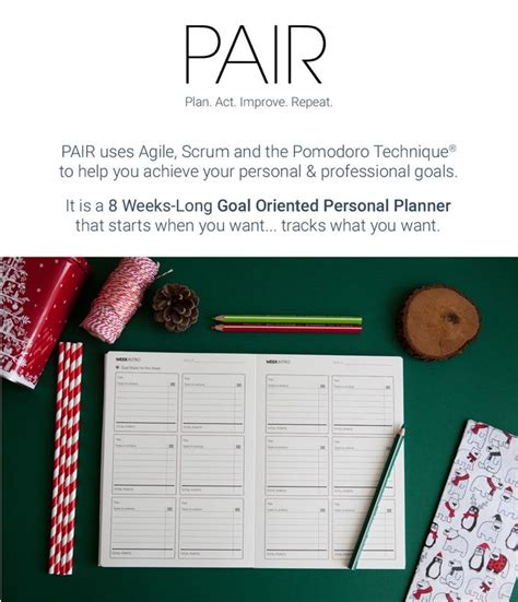 Pair Goal Oriented Day Planner