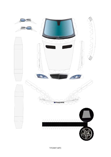 Mercedes Papercraft