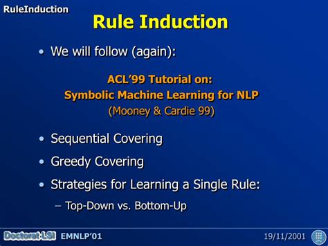 Ppt Ml Classical Methods From Ai Decision Tree Induction Exemplar Based Learning Rule