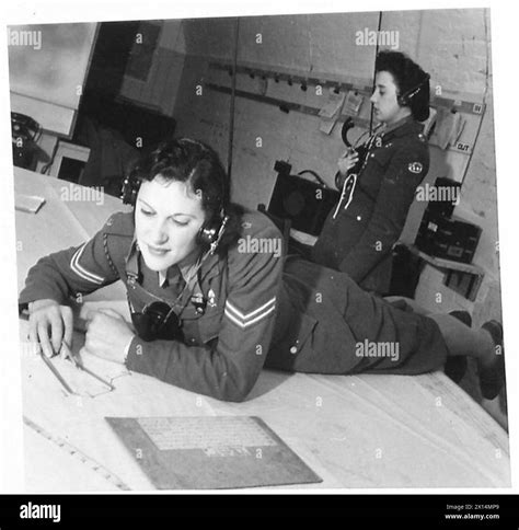 Ats Plotter Girls Cpl Vivian Ashby Of The Ats Is Seen At Work In The Plotting Room Cpl Ashby