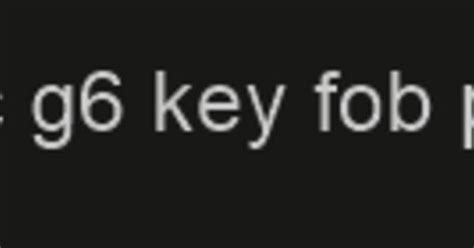 2010 Pontiac G6 Key Fob Programming Imgur