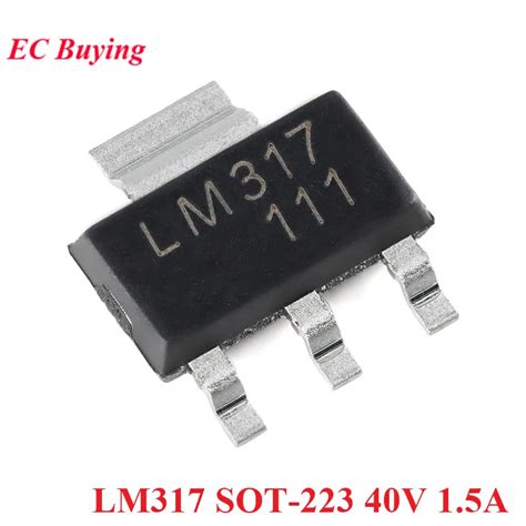 10pcs-lot-LM317-SOT223-SOT-223-317-40V-1-5A-SOT-SMD-Three-terminal ...