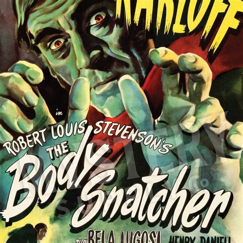 The Body Snatcher 1945 Horror Movie Poster Mystery Supply Co