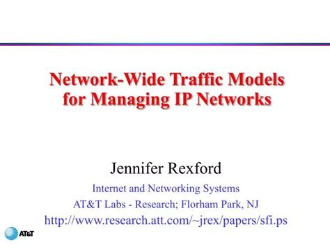 Ppt Network Wide Traffic Models For Managing Ip Networks Powerpoint Presentation Id 735651