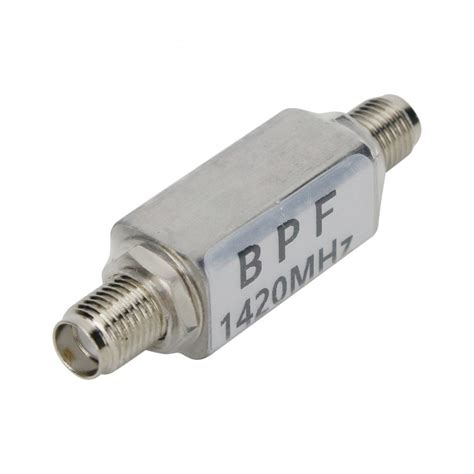 Square Shell 1420MHz For Radio Astronomy SAW Bandpass Filter 80MHz With