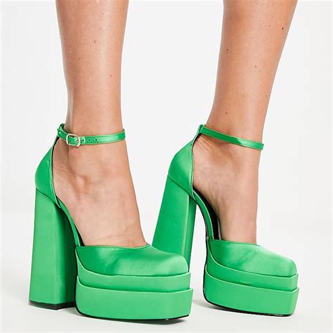 Lime Green High Heels Shoes