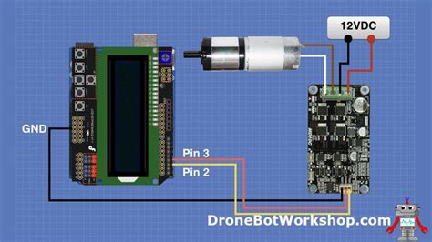 Control Large Dc Gearmotors With Pwm And Arduino Dronebot Workshop