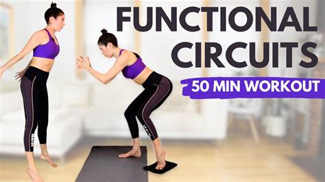 Total Body Functional Circuits Workout 50 Mins Slider Bodyweight