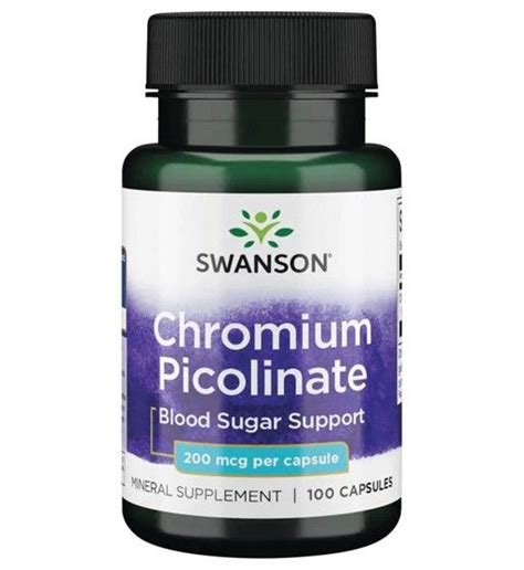 Swanson Chrom Picolinat 200 Mg 100 Kapseln