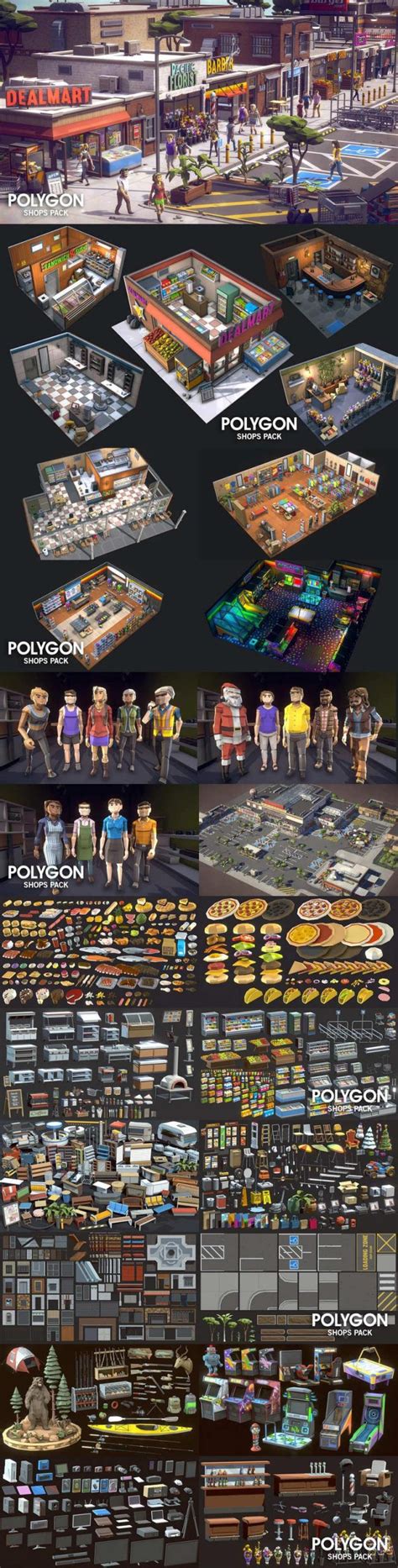 Polygon Shops Pack Unreal Engine Free High Quality Models For Your