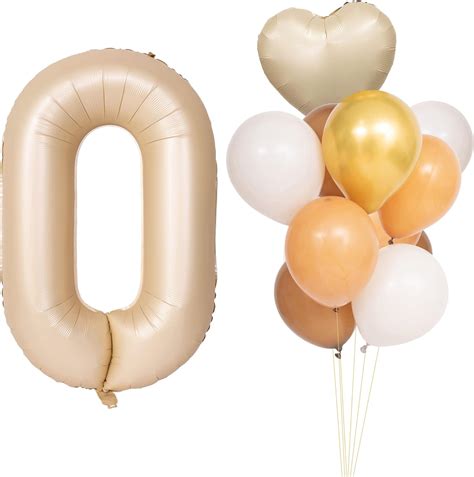 Globos de pulgadas con números de caramelo papel de aluminio de helio globos de látex de