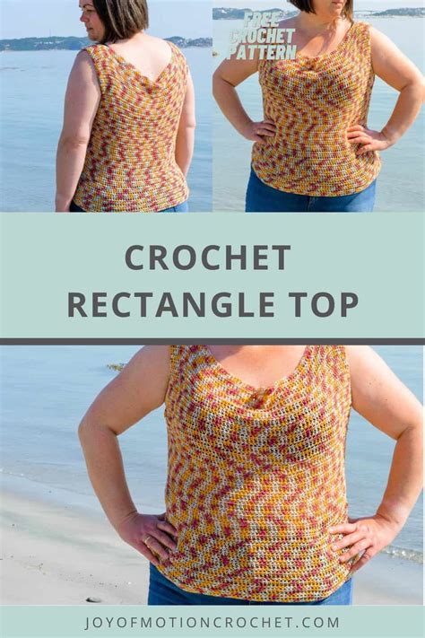 Crochet Rectangle Top Easy Crochet Top In 9 Sizes