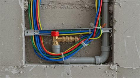 Electrical And Plumbing Installation Stock Illustration Illustration