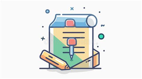 Professional Document Attached To A Pushpin Outline Icon Usage In